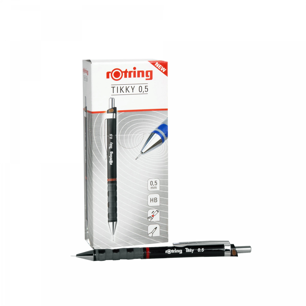 Lápiseira Rotring Preto 0.5mm - 62.01.03.0231.0006-Preto - Ribrudi - Loja Online