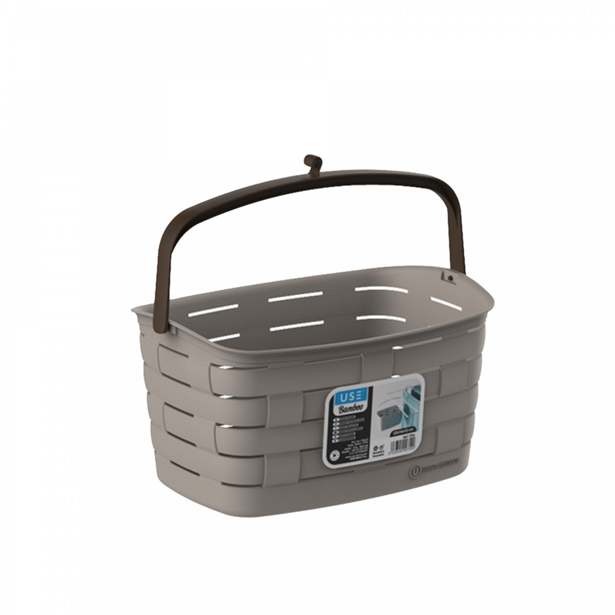 Cesto Para Molas Bamboo Sand 23X12X12cm - 58.03.02.1315.0002-Castanho ...